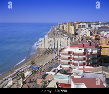 View of the beach of Fuengirola, Andalusia, southern Spain Stock Photo ...