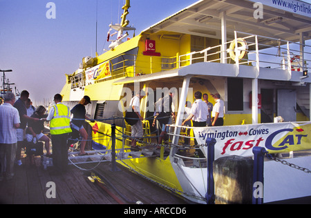 Wightlink Fastcat Catamaran Stock Photo - Alamy
