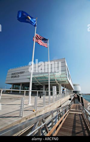 WISCONSIN Milwaukee Entrance and west side of Discovery World museum at ...