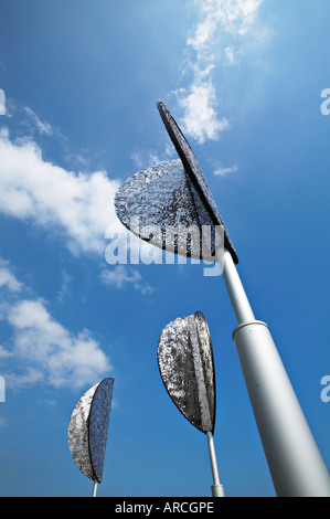 WISCONSIN Milwaukee Wind Leaves public art outside Discovery World ...