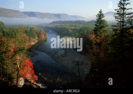 Margaree River in fall, Margaree Valley, Cape Breton, Nova Scotia ...