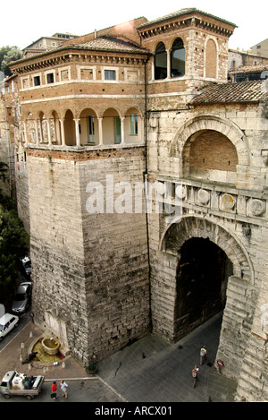 Italy - Perugia - The Etruscan Gate Stock Photo - Alamy
