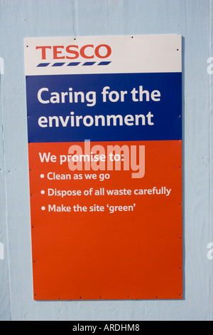 Tesco promises to Care for the Environment promotional billboard poster ...