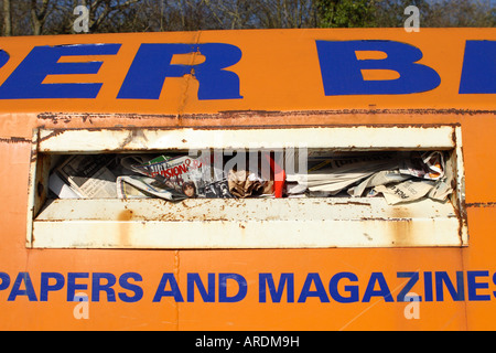 Waste paper, newspapers, waste paper collection Stock Photo - Alamy