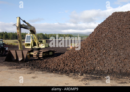 Commercial Peat Blocks for Fuel. XPL 3610-350 Stock Photo - Alamy
