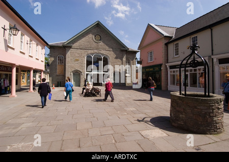 Bethel Square shopping centre, Brecon, Brecon Beacons National Park ...