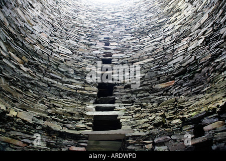 Mousa Broch interior Stock Photo - Alamy
