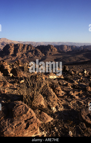 Jordan Petra Mt Hor The view from Mt Hor over the landscape of Petra ...