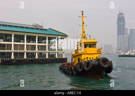 Hong Kong Tugboat Stock Photo - Alamy