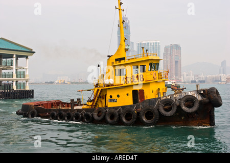 Hong Kong Tugboat Stock Photo - Alamy