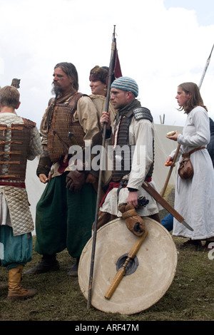 Camp scene at a viking re-enactment festival Stock Photo - Alamy