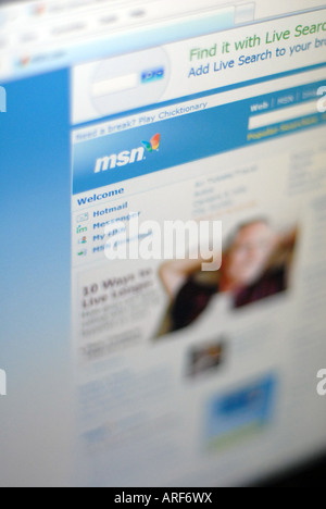 The website of Microsoft Hotmail Stock Photo - Alamy