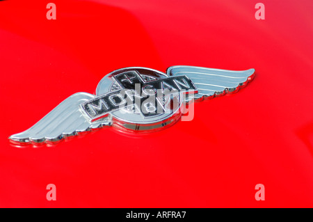 Car logos for real Morgan +4 and +8 and badges at car show for ...