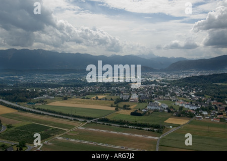 Panorama around of Villach Stock Photo - Alamy