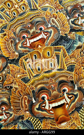 Indonesia Bali Ubud Art sculpture Painting Painter Stock Photo - Alamy