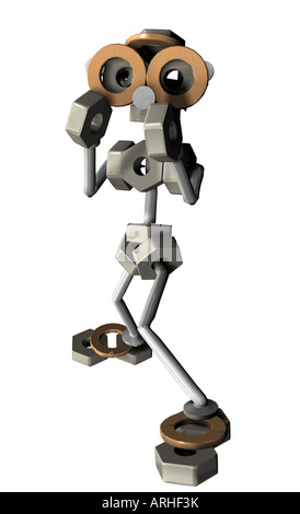 screws man mascot and symbol for mechanics and technology Stock Photo ...