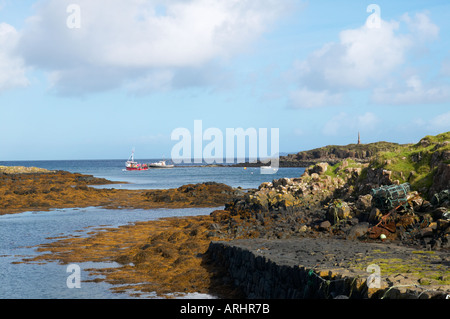 Isle of Mull Croig harbour north west of Mull with fishing and research ...