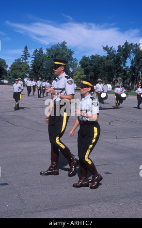 An RCMP cadet at the RCMP cadet training academy, Regina Stock Photo ...