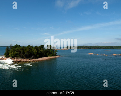 little island skerry on Baltic Sea between Finland and Sweden in the ...