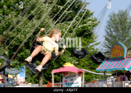 Small town carnival Goodells Michigan MI Stock Photo - Alamy