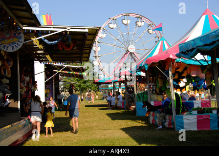 Small town carnival Goodells Michigan MI Stock Photo - Alamy