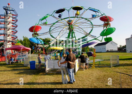 Small town carnival Goodells Michigan MI Stock Photo - Alamy