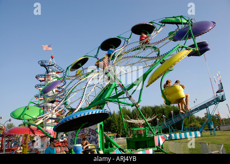 Small town carnival Goodells Michigan MI Stock Photo - Alamy