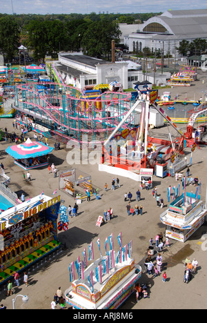 The midway at Michigan State Fair Held at Detroit Michigan MI Stock ...