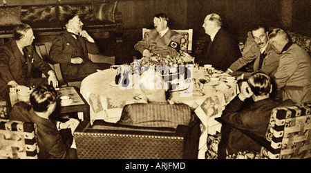 CHAMBERLAIN AND HITLER Stock Photo - Alamy