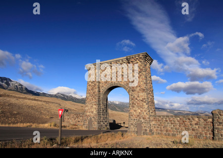Yellowstone Stone Entrance Gate - Northern Entrance. "For The Benefit ...