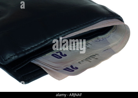 Wallet with banknotes Stock Photo - Alamy