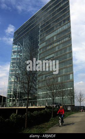 Glass Facade, Stadttor, City Gate Office Building, Duesseldorf ...