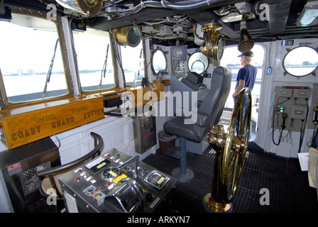 The Bridge of the Coast Guard Cutter Bramble Stock Photo - Alamy