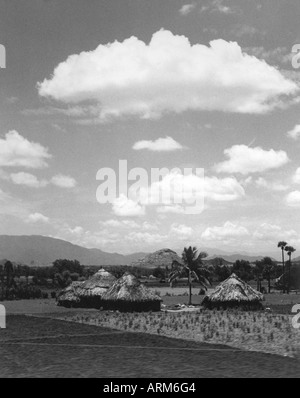 Landscape of village of Asangaon, Maharashtra, India 1940's Stock Photo ...