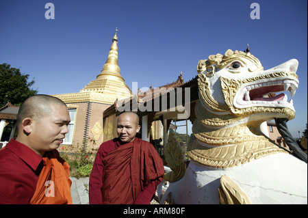 The Dhamma Talaka Peace Pagoda in Birmingham England UK Monks at prayer ...