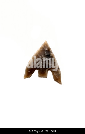 flint arrowheads or microliths, found in Ilkley West Yorkshire UK Stock ...