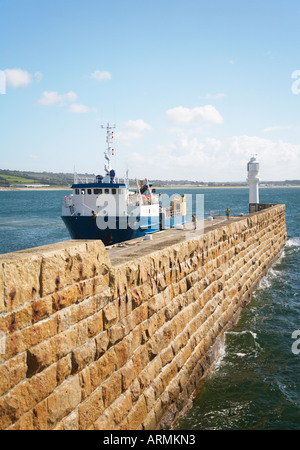 The freight ship Gry Maritha docking at Penzance quay Stock Photo - Alamy