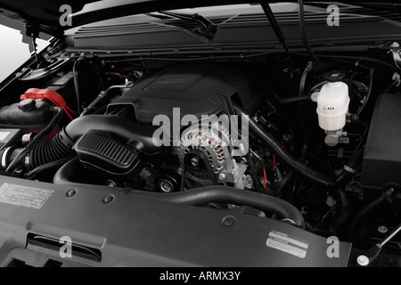 2008 Cadillac Escalade EXT in Black - Front angle view Stock Photo - Alamy