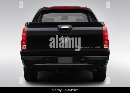 2008 Cadillac Escalade EXT in Black - Front angle view Stock Photo - Alamy