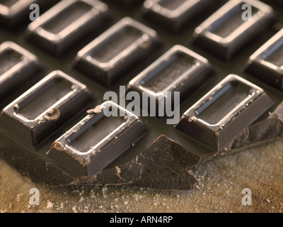 Chocolate Bar With the Corner Broken Off Stock Photo - Alamy