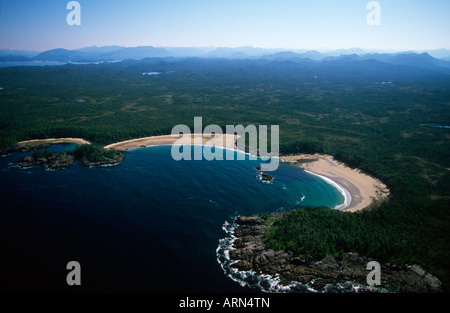 Aerial of Cape Caution, Central Coast, Inside Passage, British Columbia ...