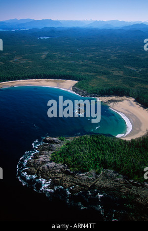 Aerial of Cape Caution, Central Coast, Inside Passage, British Columbia ...
