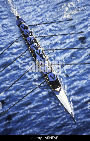 Mens Eight, British Olympic Rowing Team Left - Right, (Front Row) Ben ...