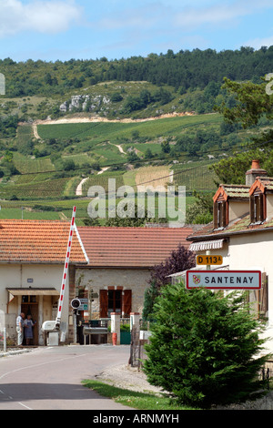 The Burgundy village of Santenay Stock Photo - Alamy