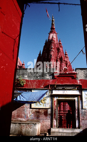 Durga temple or Monkey Temple Varanasi Stock Photo - Alamy