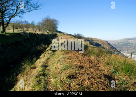 ebbw valley walk long distance footpath signpost manmoel ebbw valley ...