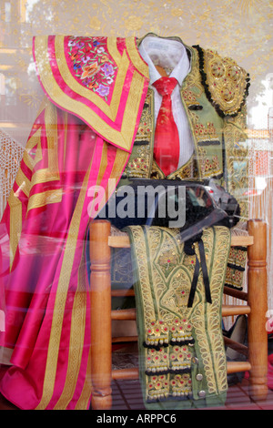 Traditional Spanish bullfighter costume shop Seville Spain Stock Photo ...