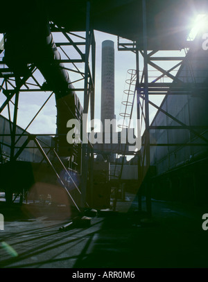 British Alcan's aluminium smelter plant at Lynemouth, Northumberland ...