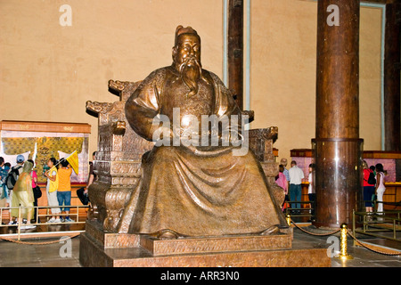 statue of Yongle Ming emperor, Zhu Di, Ming Tombs, Changling Mausoleum ...