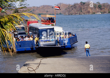 Rio Tempisque River Ferry (replaced by bridge), Costa Rica Stock Photo ...